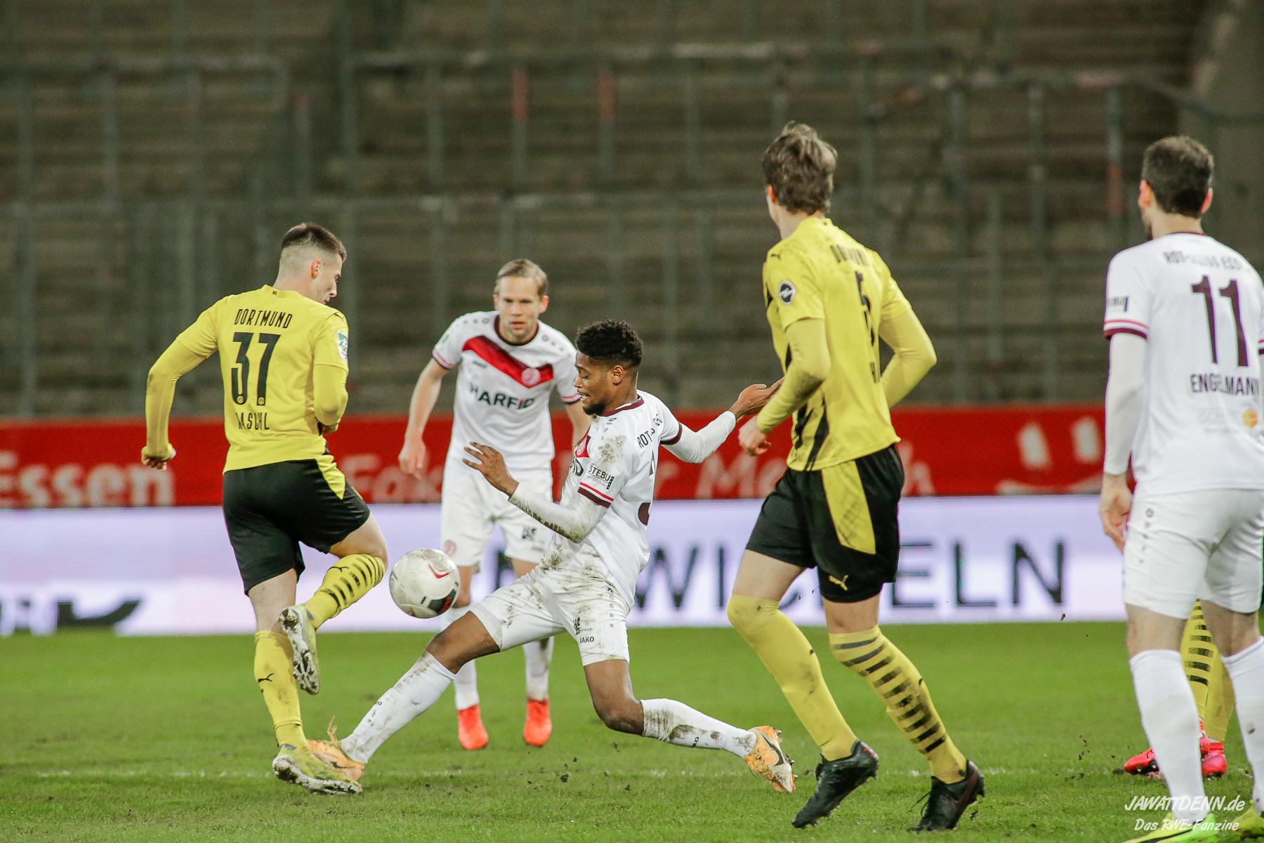 Rot-Weiss Essen - Borussia Dortmund II (1:1) - 2020/2021 - Regionalliga ...